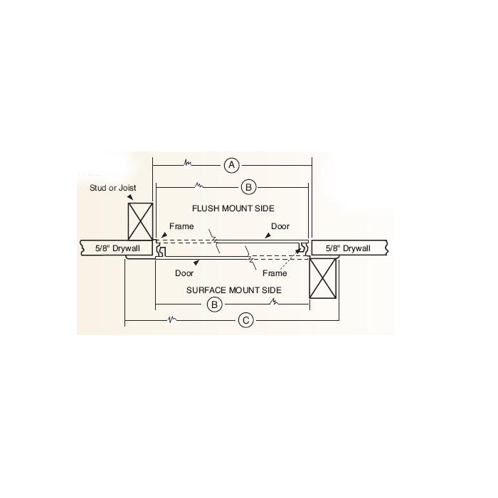 Williams Brothers MAP Plastic Reversible Access Door #WB-MAP